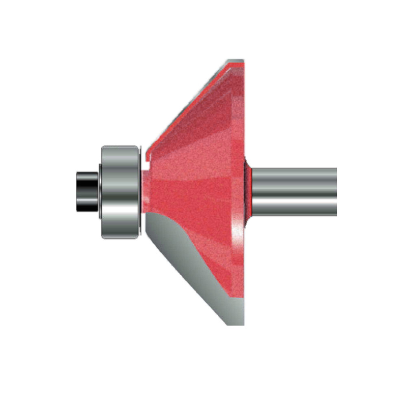 TCT Chamfer Cutter 45degrees Router Bit with Ball Bearing, Double ...